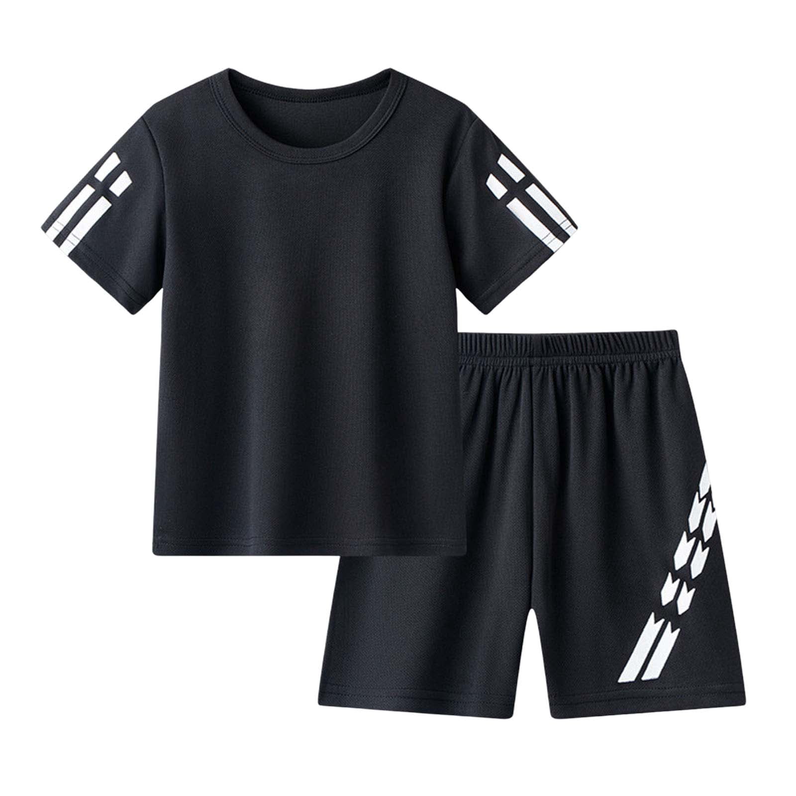 Ccpelsie Toddler Boys' Clothes Sets Children Summer Soft Basic T-Shirt ...