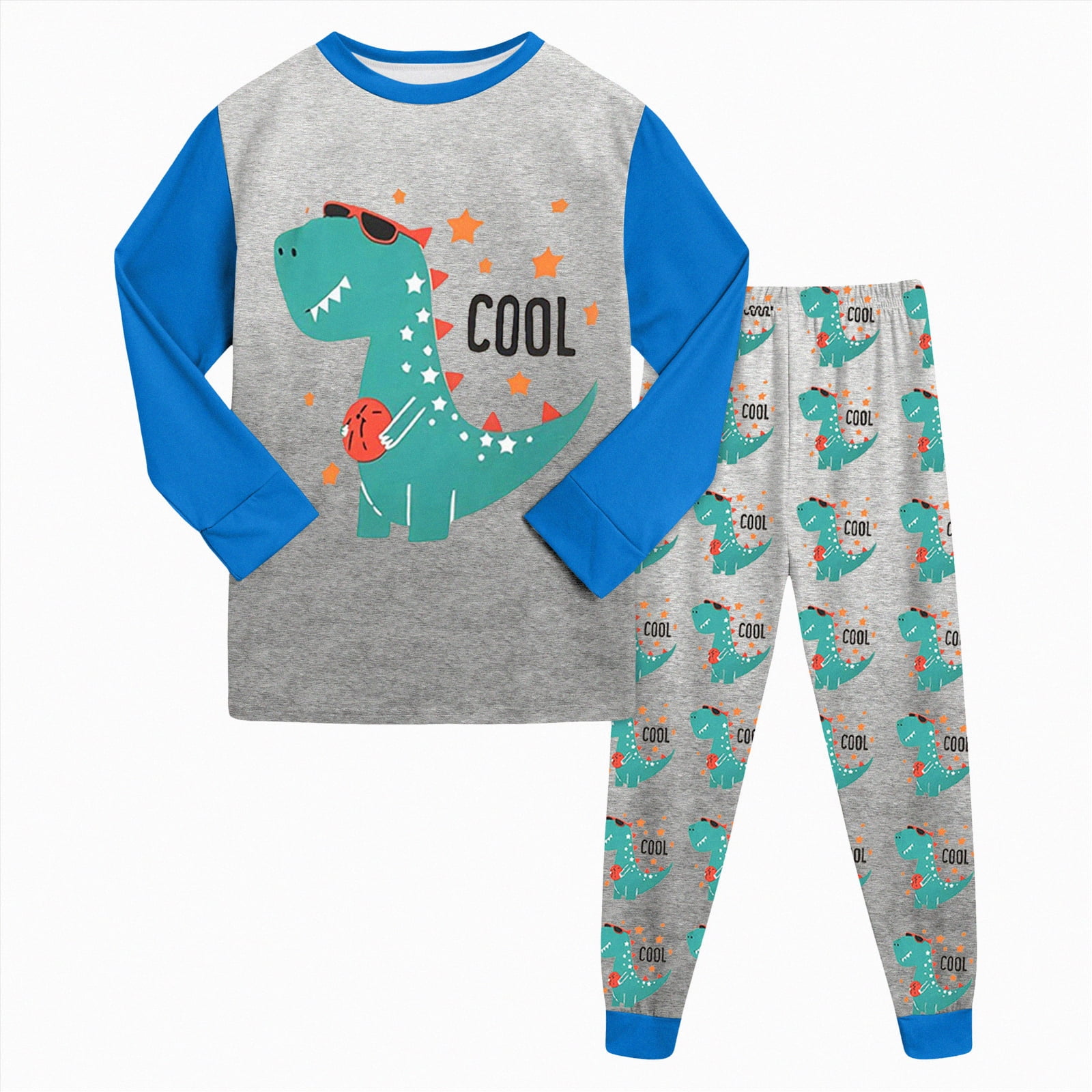 Ccpelsie Toddler Boys Girls Clothes Set Long Raglan Sleeve T-Shirts ...