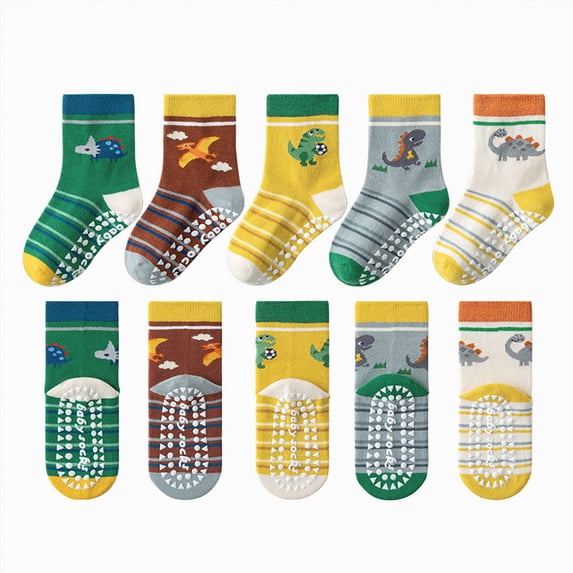 Ccpelsie Toddler Boys Girls Cute Socks Cartoon Designs Soft Breathable ...