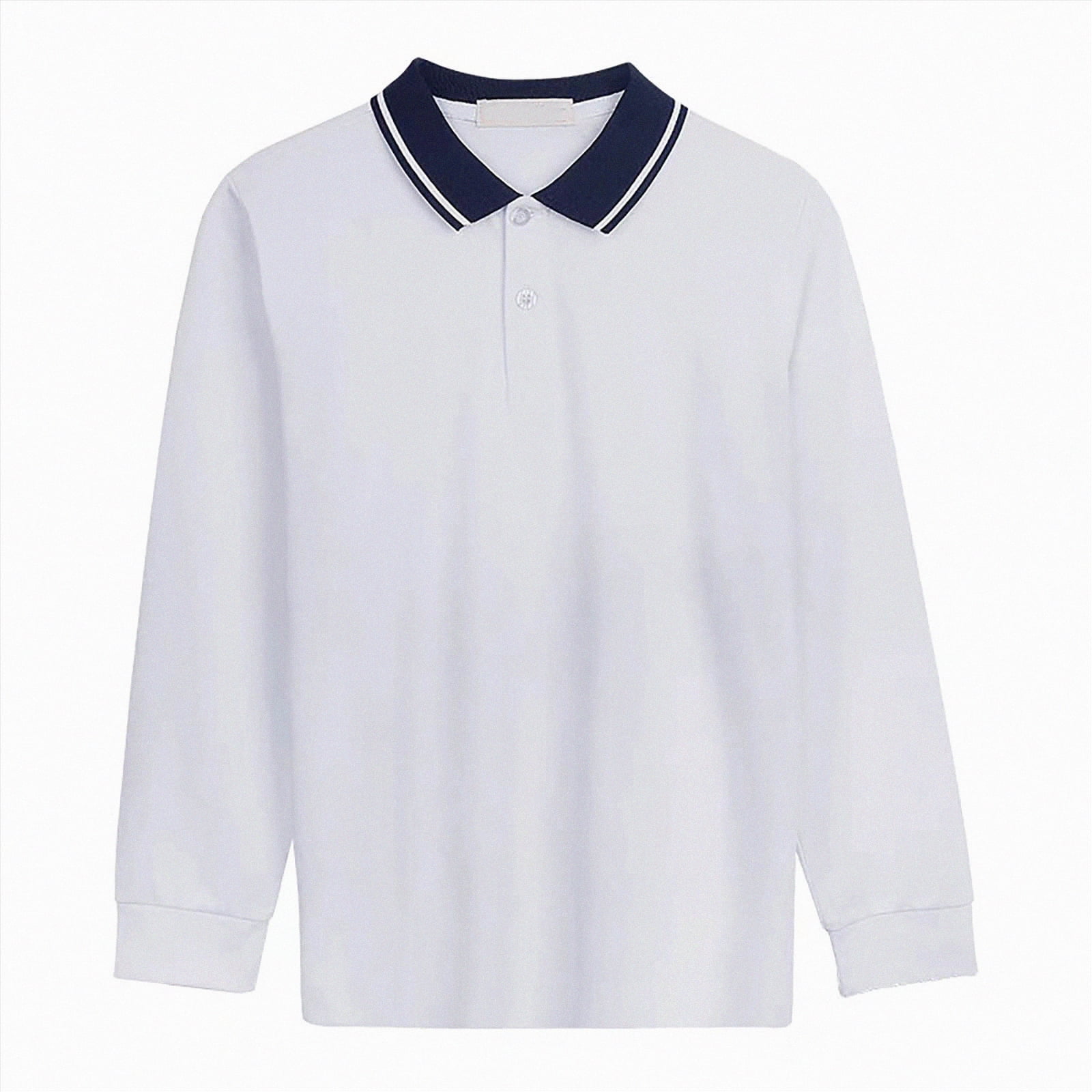 Ccpelsie Toddler Boys Long Sleeve Polo Shirt Lightweight Fabric for ...