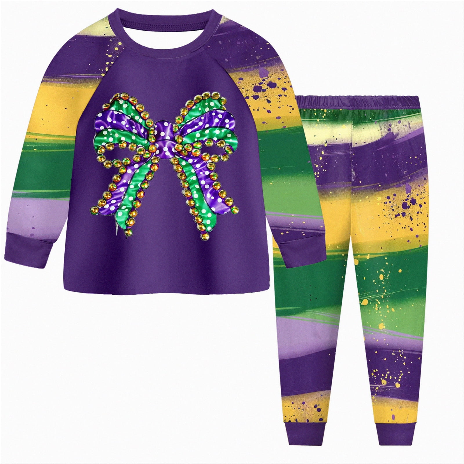 Ccpelsie Toddler Comfy Crewneck Carnival Set Boys Girls 2 Piece ...