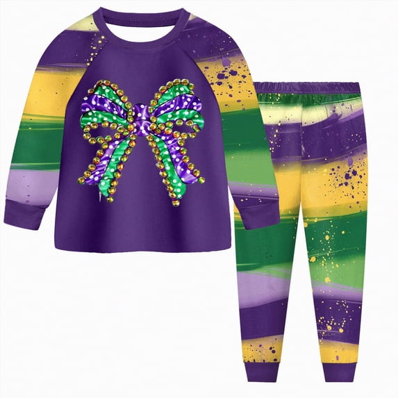 Ccpelsie Toddler Comfy Crewneck Carnival Set Boys Girls 2 Piece ...