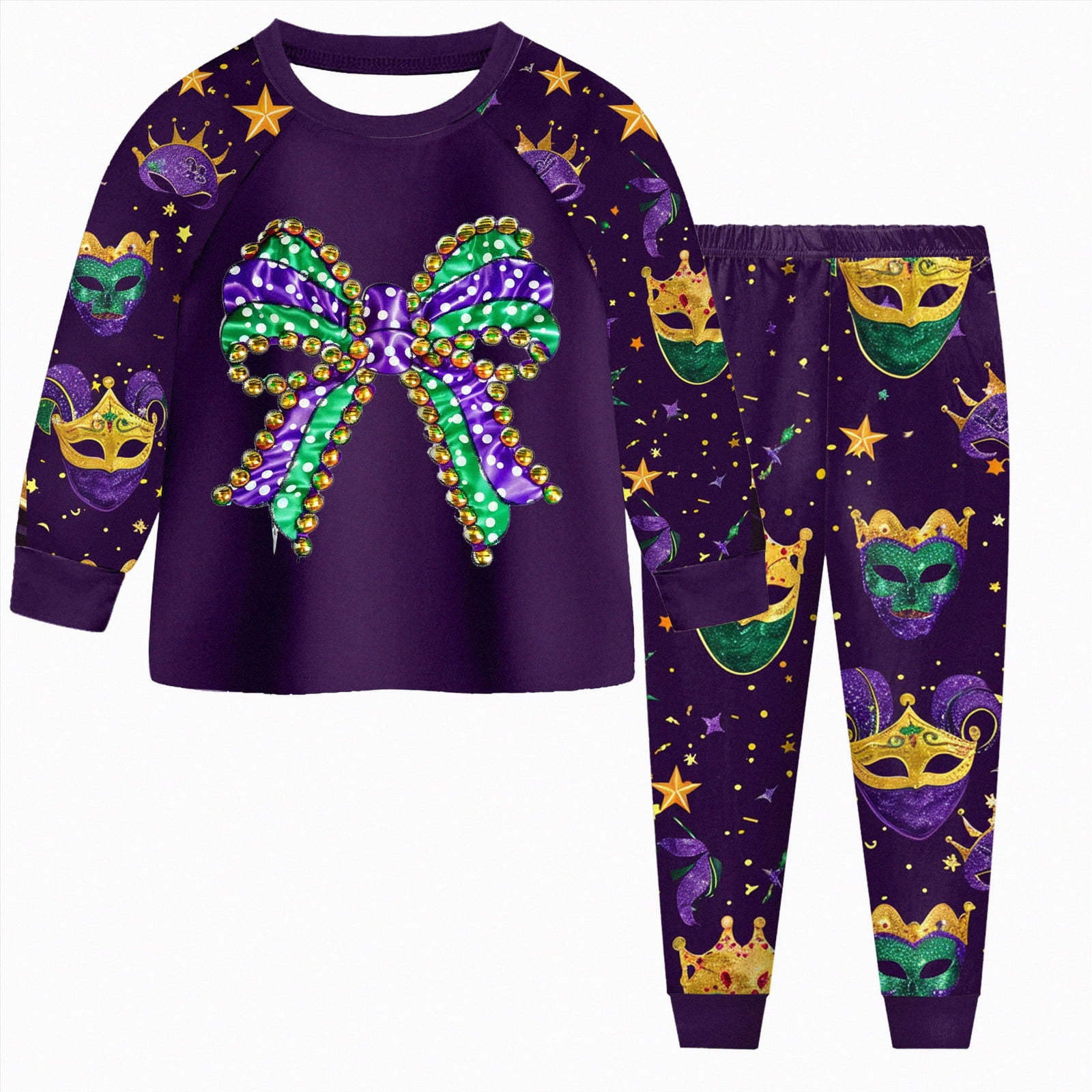 Ccpelsie Toddler Comfy Crewneck Carnival Set Boys Girls 2 Piece ...