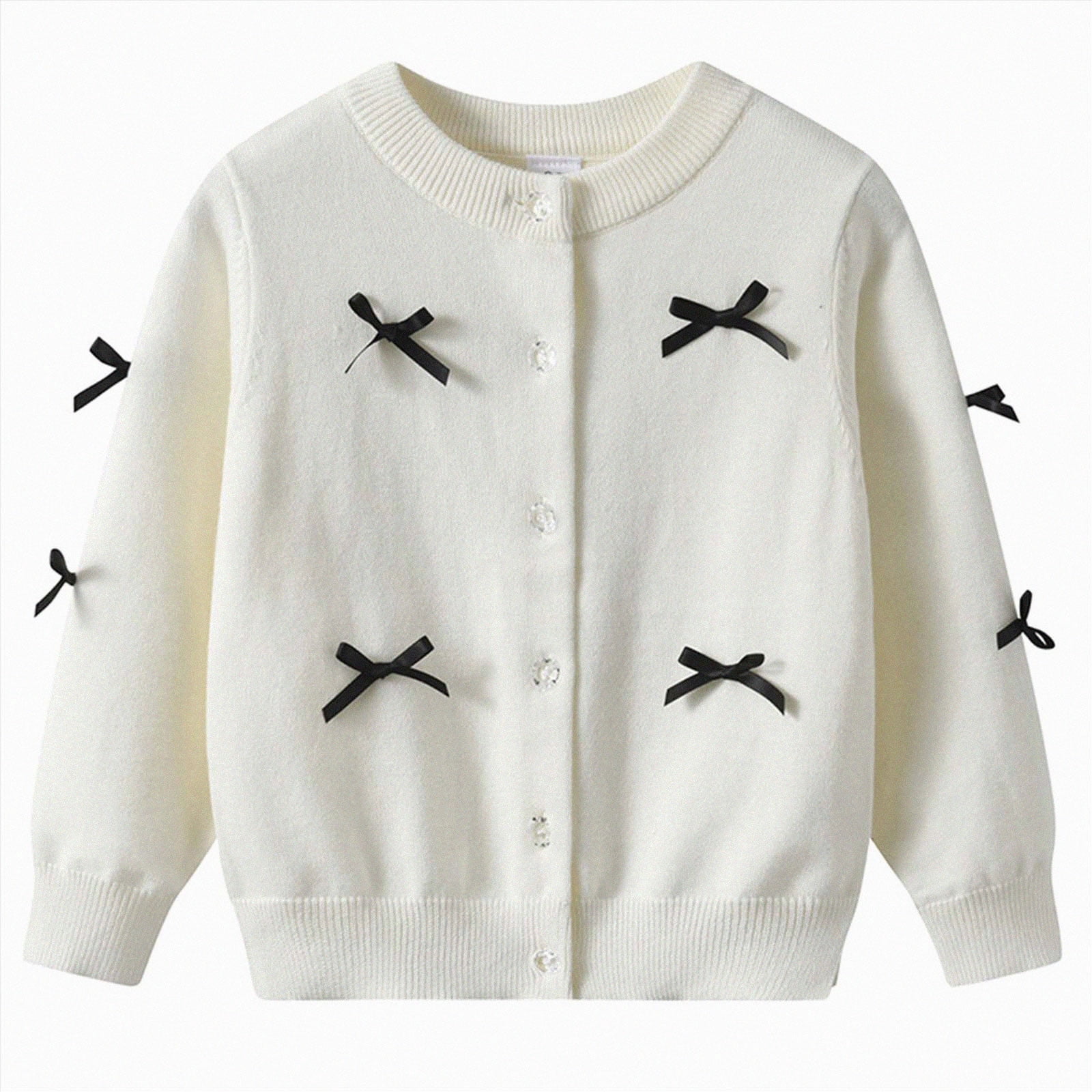 Ccpelsie Toddler Girl Cardigan Sweater Solid Color Button Up Sweaters ...