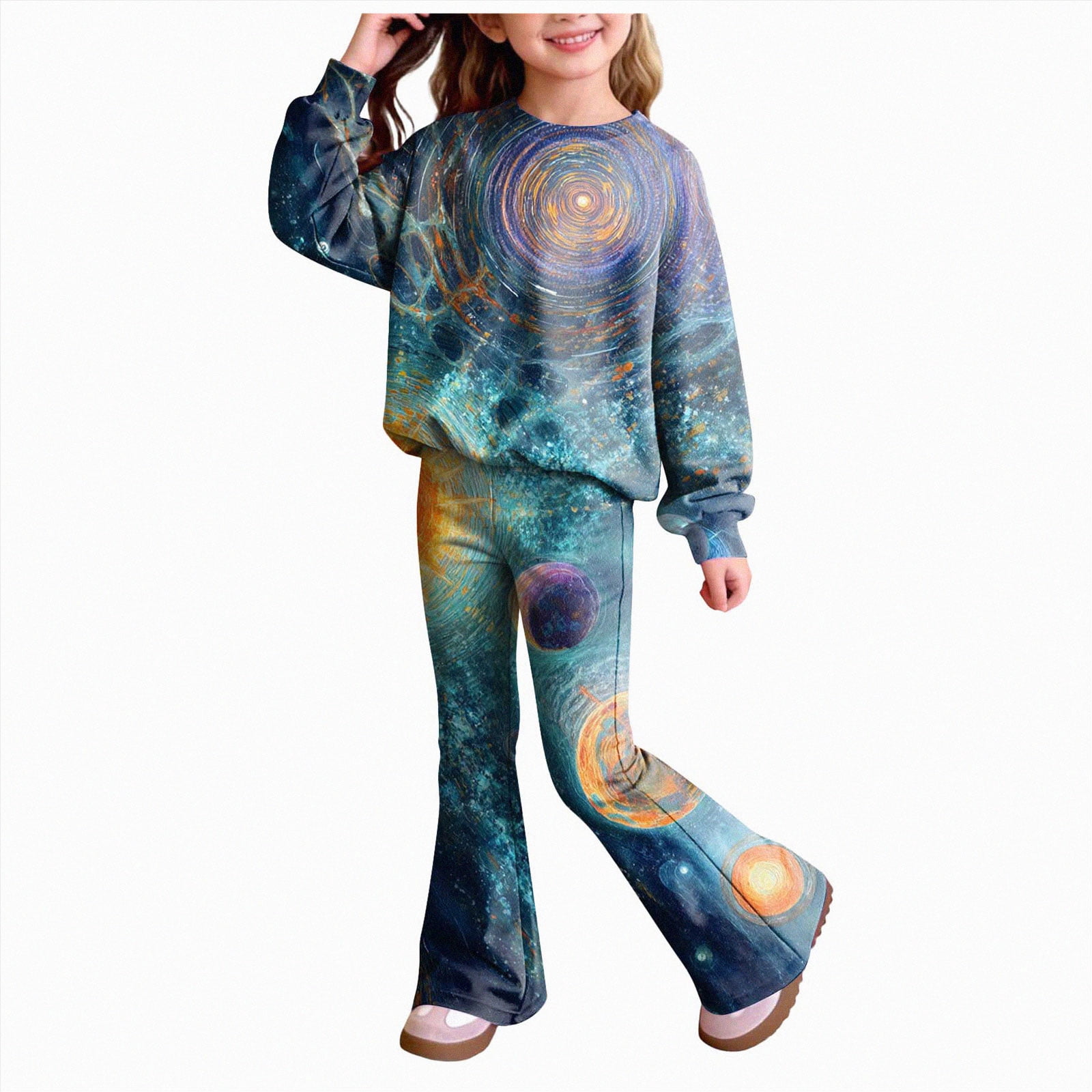 Ccpelsie Toddler Girl Clothes Kids Outfits Long Sleeve Ribbed ...