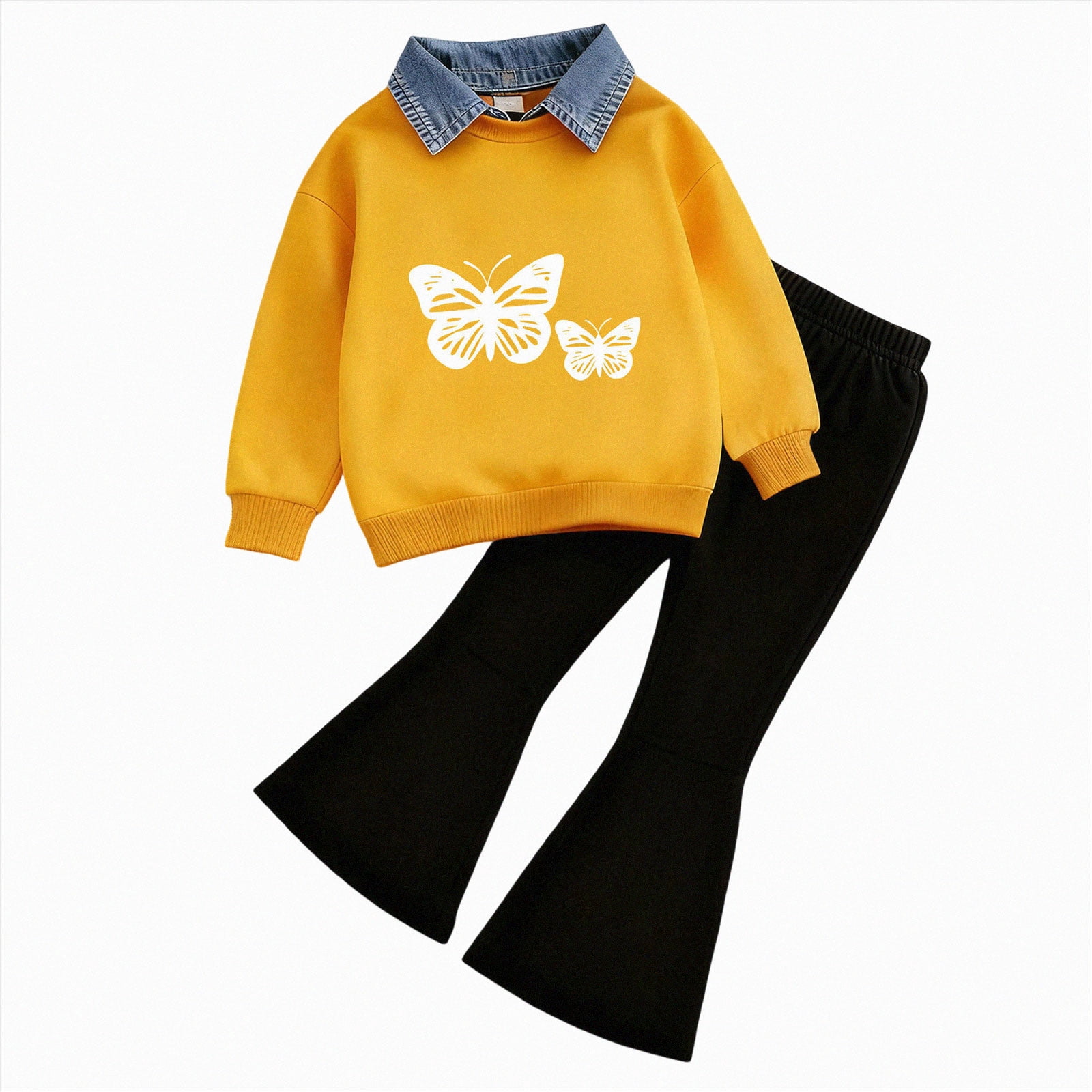 Ccpelsie Toddler Girl Clothes Long Sleeve Cartoon & Cute Graphic Top ...