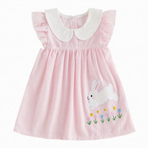 Ccpelsie Toddler Girl Dress Kids Sleeveless Ruffle Dresses for Girls ...