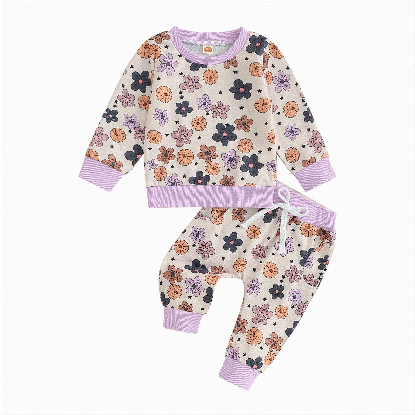 Ccpelsie Toddler Girl Fall Winter Clothes Embroidery Pullover Pants ...
