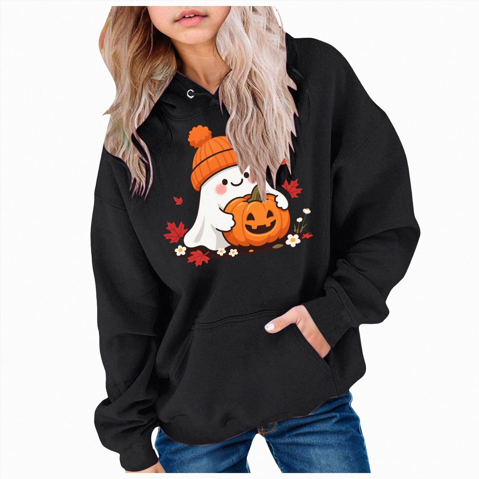Ccpelsie Toddler Girls Clothes Cool Girl Print Tie Dye Hoodie Pullover ...