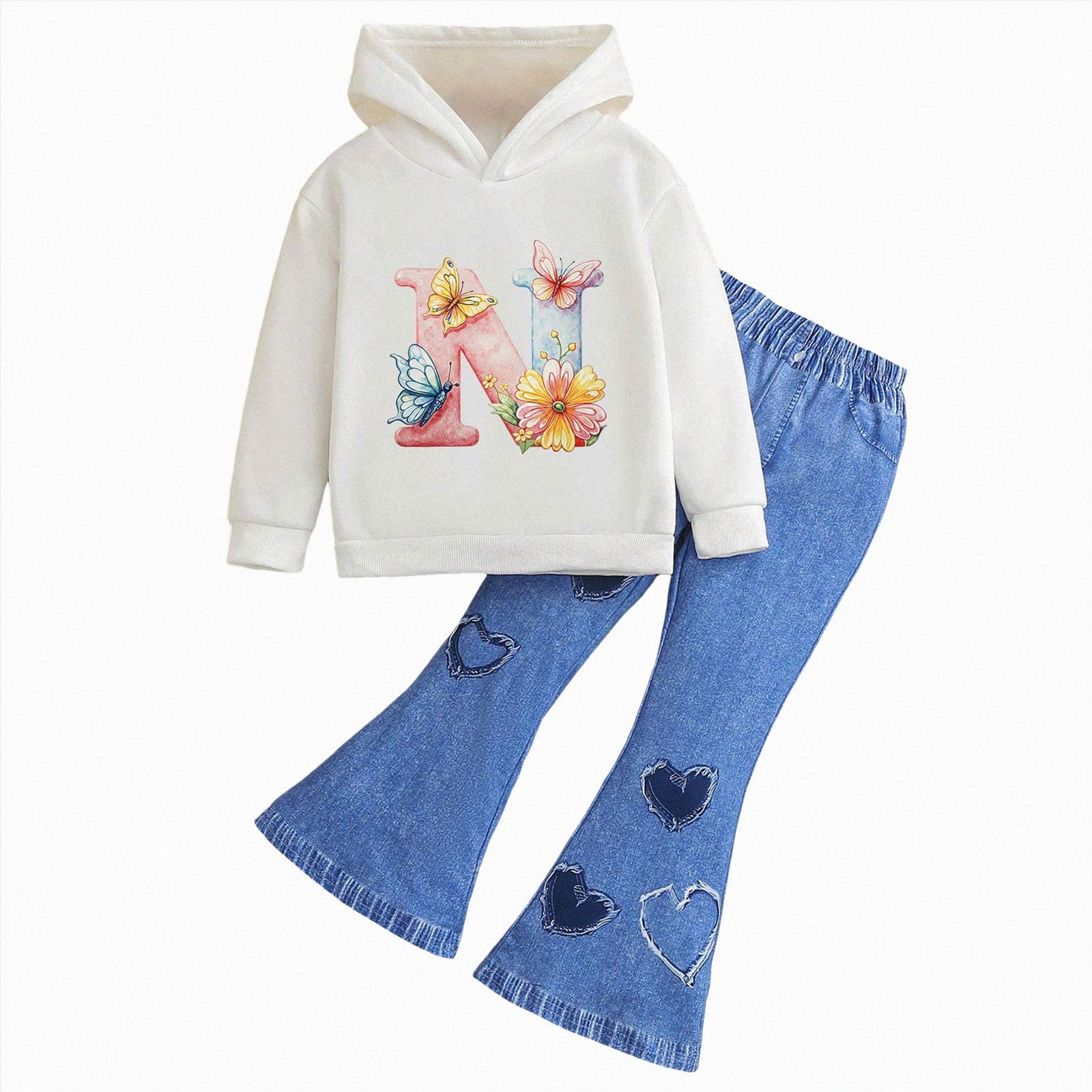 Ccpelsie Toddler Girls Clothes Long Sleeve Shirt Flare Pant Outfits for ...