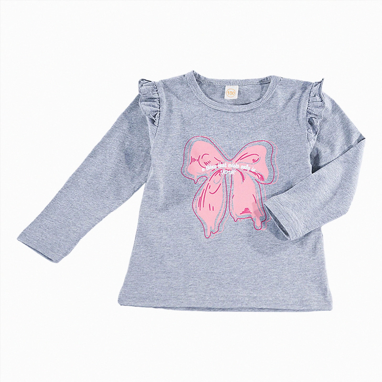 Ccpelsie Toddler Girls Fall Winter T-Shirts Kids Colorblock Casual Long ...