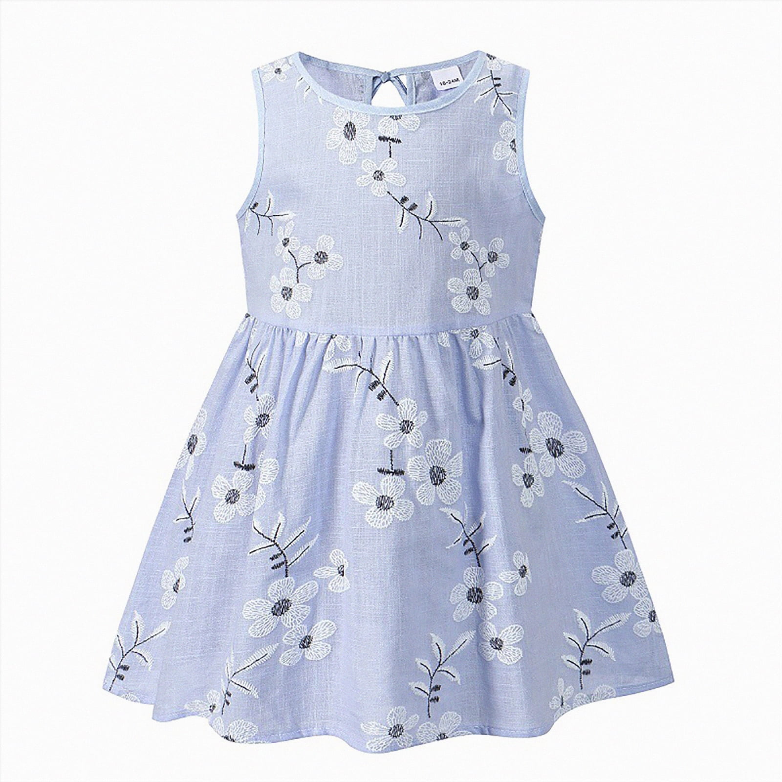 Ccpelsie Toddler Girls Summer Dresses Casual Sleeveless Sundress Girls ...