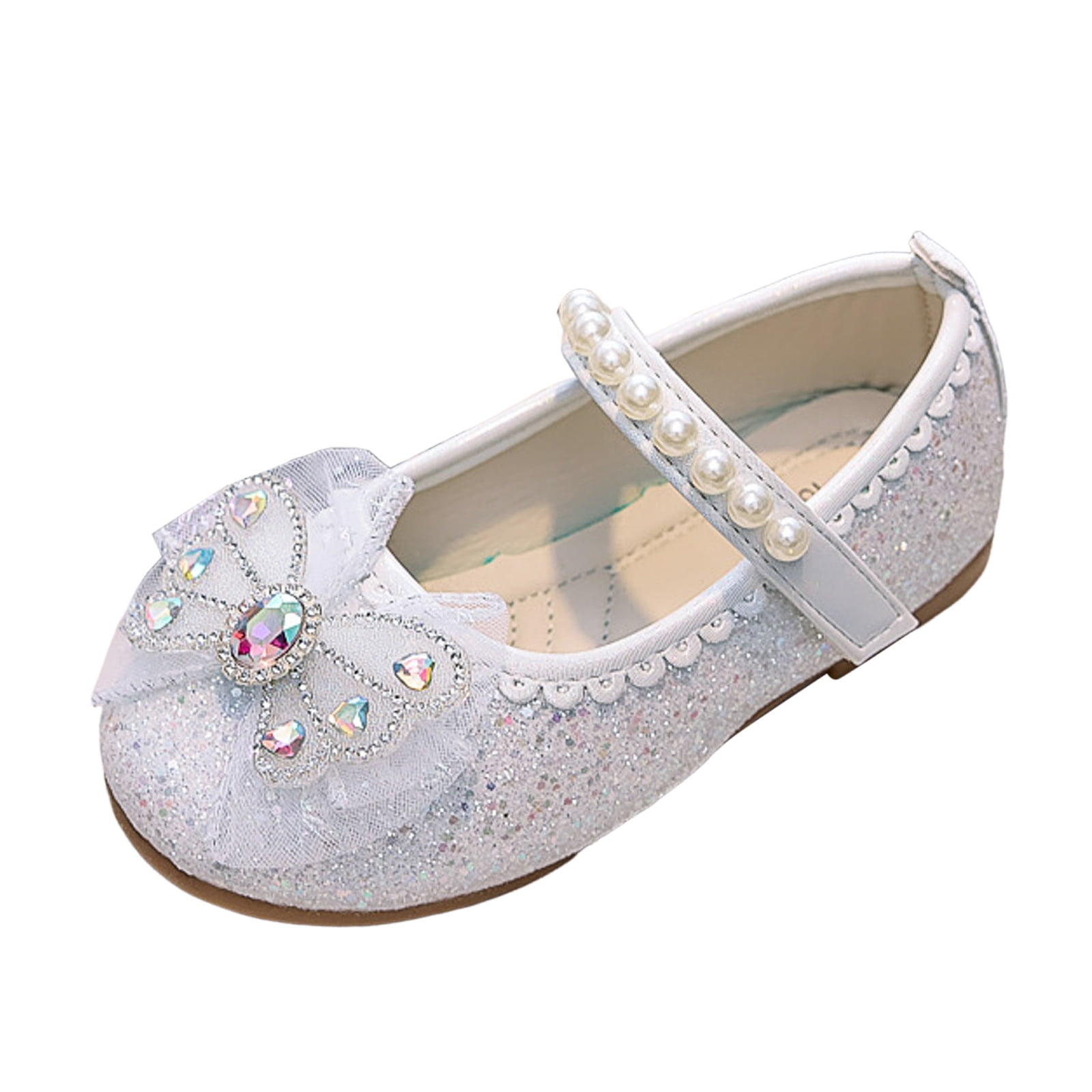 Ccpelsie Toddler Little Girls Party Dress Princess Shoes Slip On Mary ...