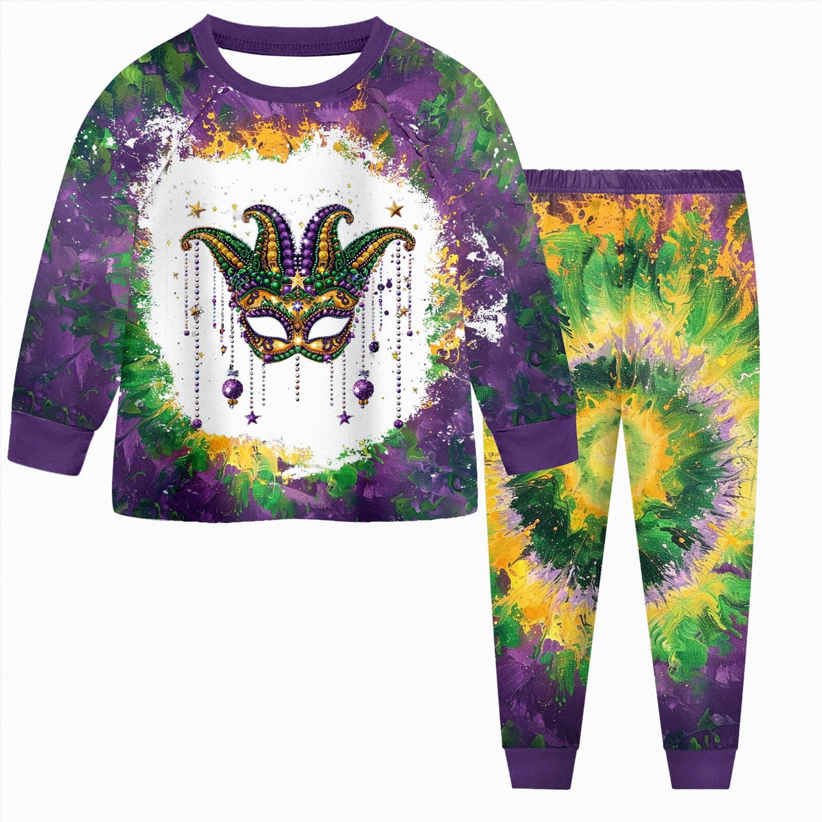 Ccpelsie Toddler pajamas Set Ultra-Soft Lounge Carnival Set Boys Girls ...