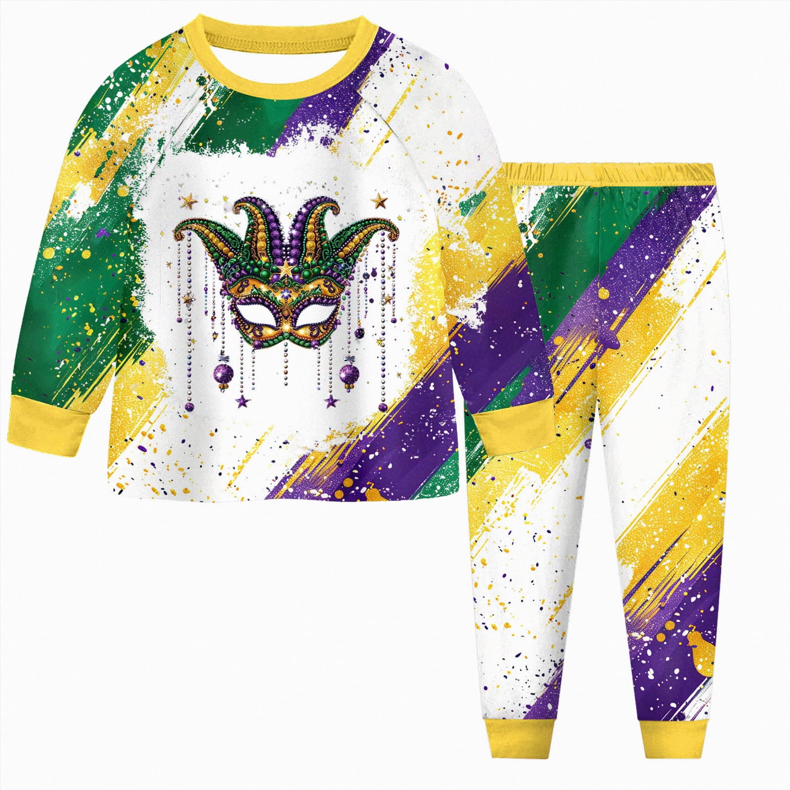 Ccpelsie Toddler pajamas Set Ultra-Soft Lounge Carnival Set Boys Girls ...