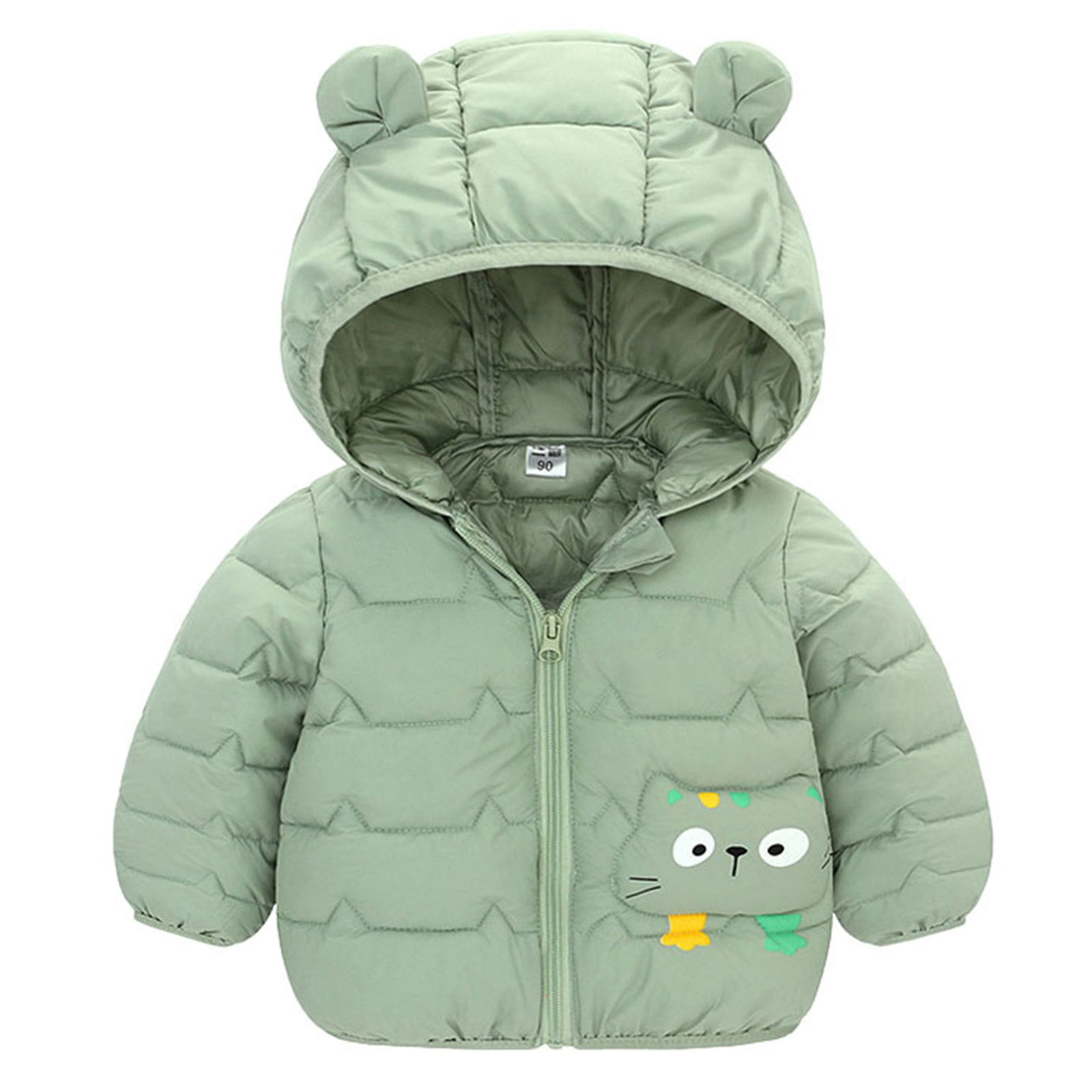 Ccpelsie Winter Children Kid's Boy Girl Warm Hooded Jacket Coat Cotton-padded Jacket Parka ...