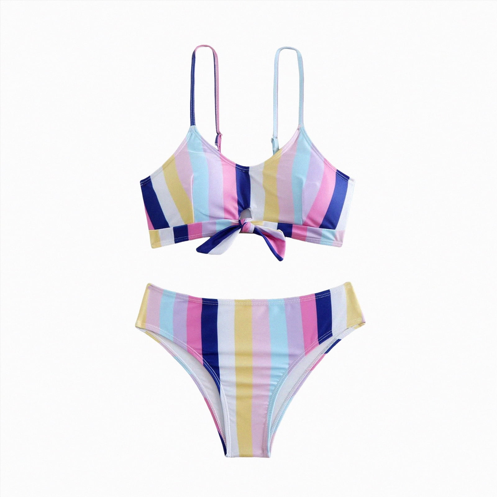 Ccpelsie Women Swimsuit Two Piece Sexy Swimwear Halter String Triangle Bikini Sets(Purple,S ...