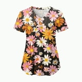 Ccpelsie Women's Festive Gathering Short Sleeve Blouse with Special ...