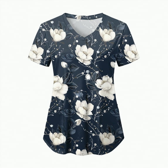 Ccpelsie Women's Spring Summer Pullover Shirt Bold Graphic Print Short ...