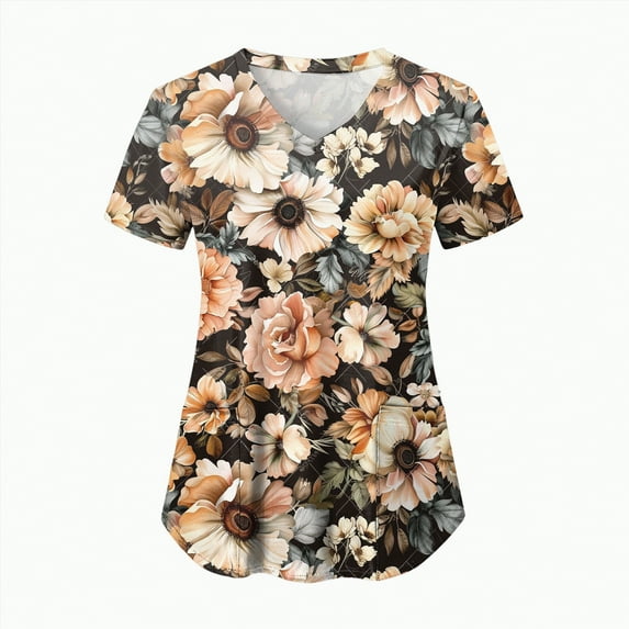 Ccpelsie Women's Spring Summer Relaxed Fit Everyday Short Sleeve Blouse ...