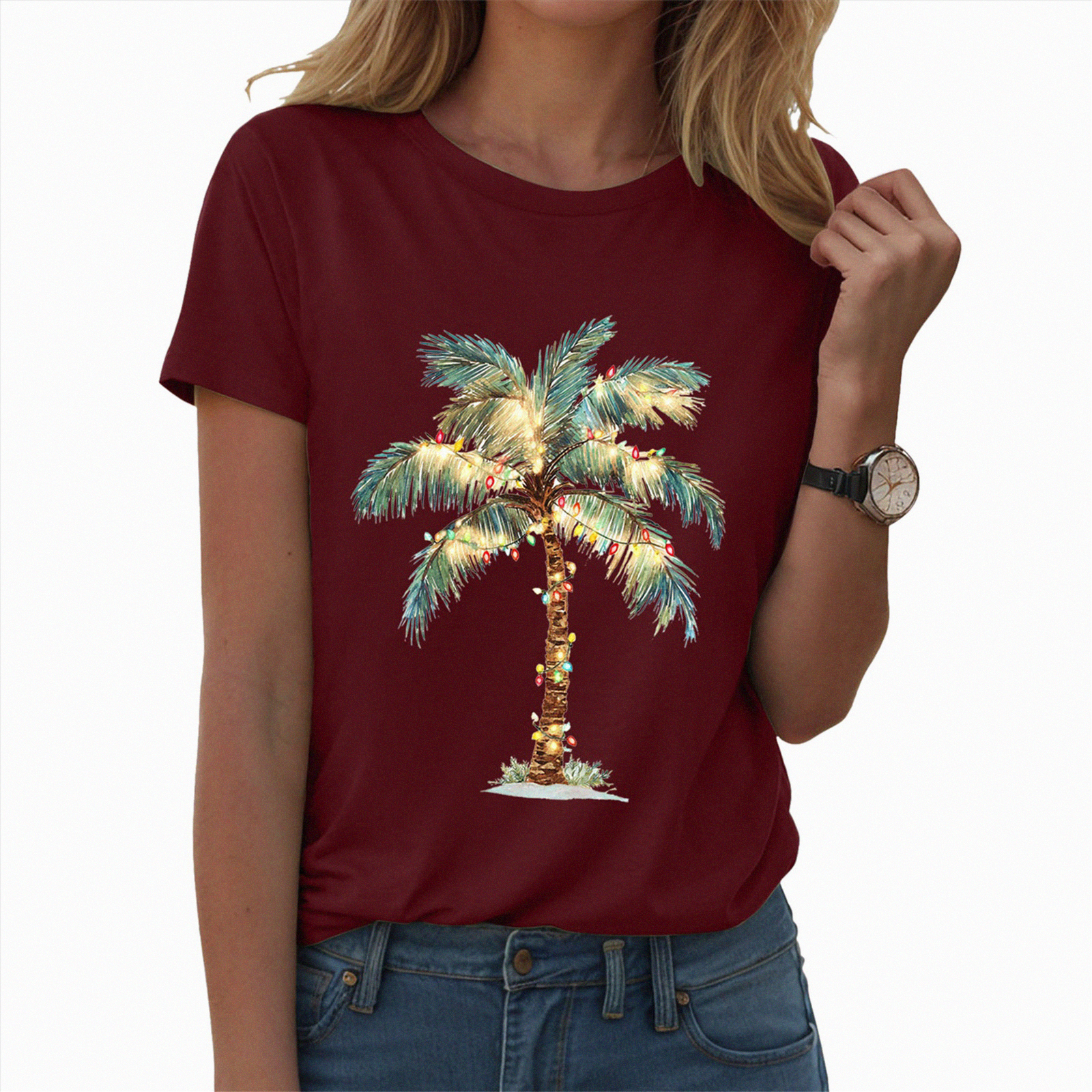 Ccpelsie Womens Merry and Bright Shirt Merry Christmas Tshirt Christmas ...