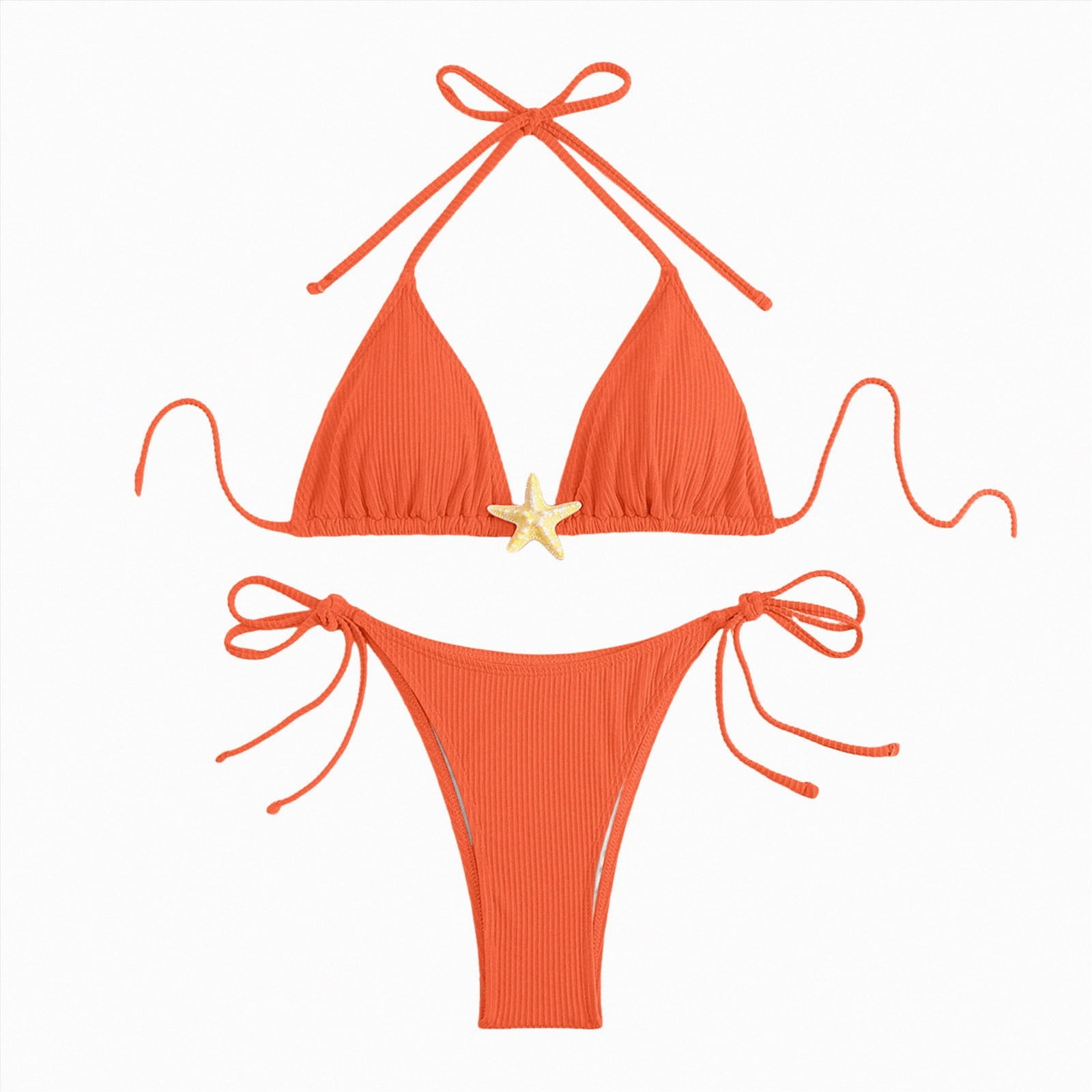 Ccpelsie Womens Swimsuit Sexy 2 Piece Bikini Sets Cheeky High Cut ...