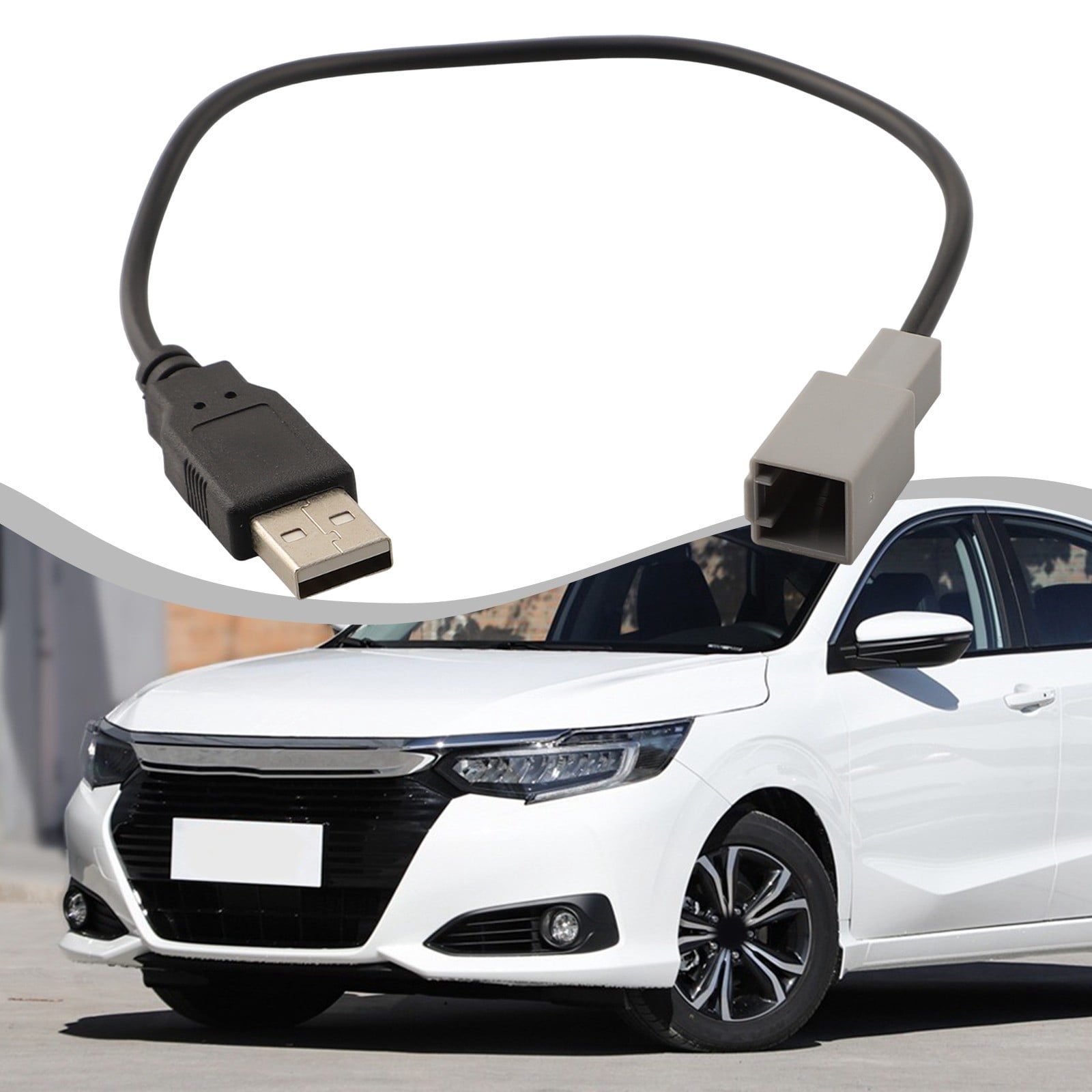 Cd Changer Player Usb Male Adapter Cable For Toyota For Mazda For Honda ...
