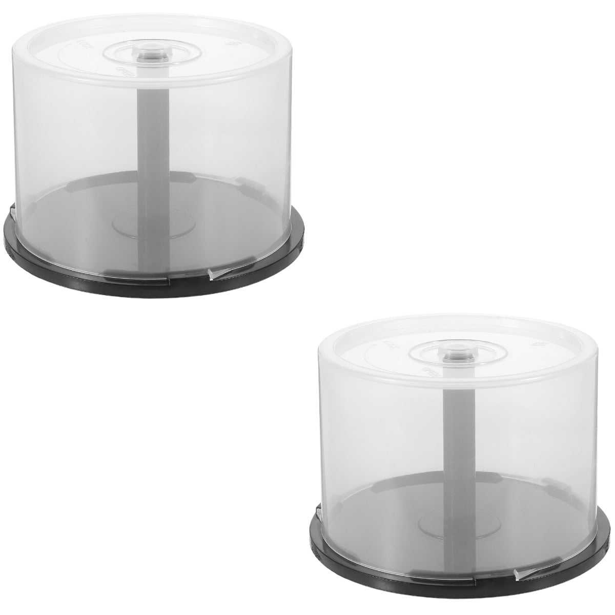 Cd Storage Holder, 2pcs Cd Storage Box Column Storage Bucket Clear ...