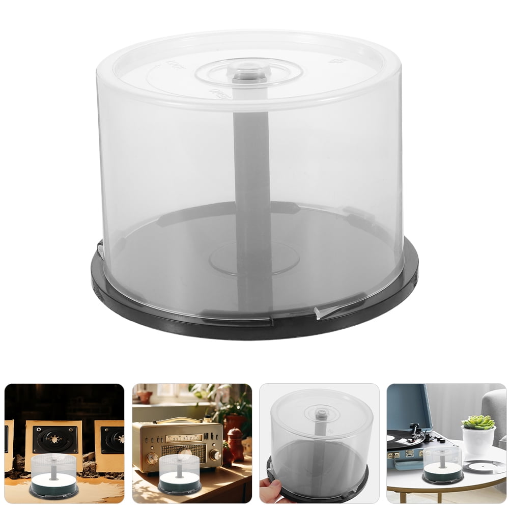 Cds Storage Box Clear Plastic Dvds Holder Compact Disk Storage Holder ...