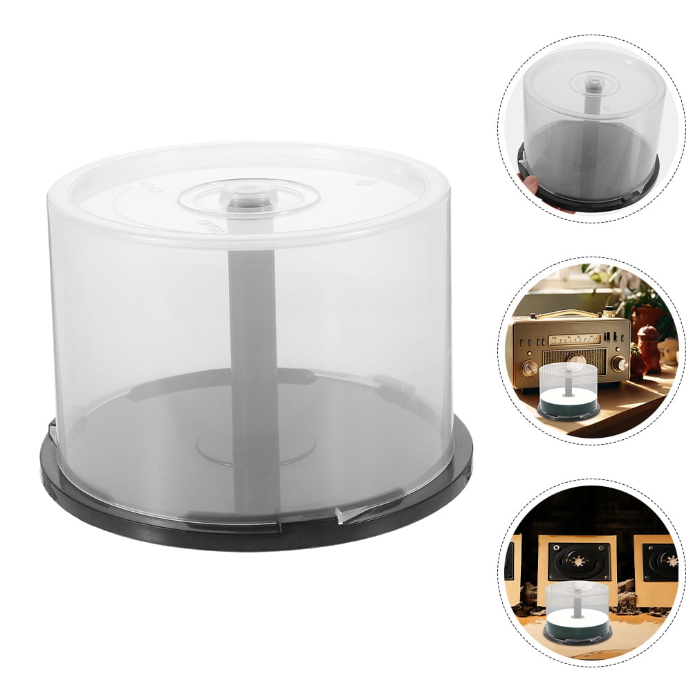 Cds Storage Box Clear Plastic Dvds Holder Compact Disk Storage Holder ...