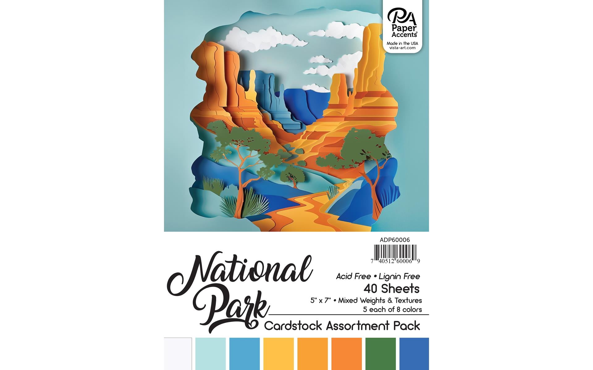 Accent Design Paper Accents Cardstock Variety Pack 5x7" 40 Sheets ...