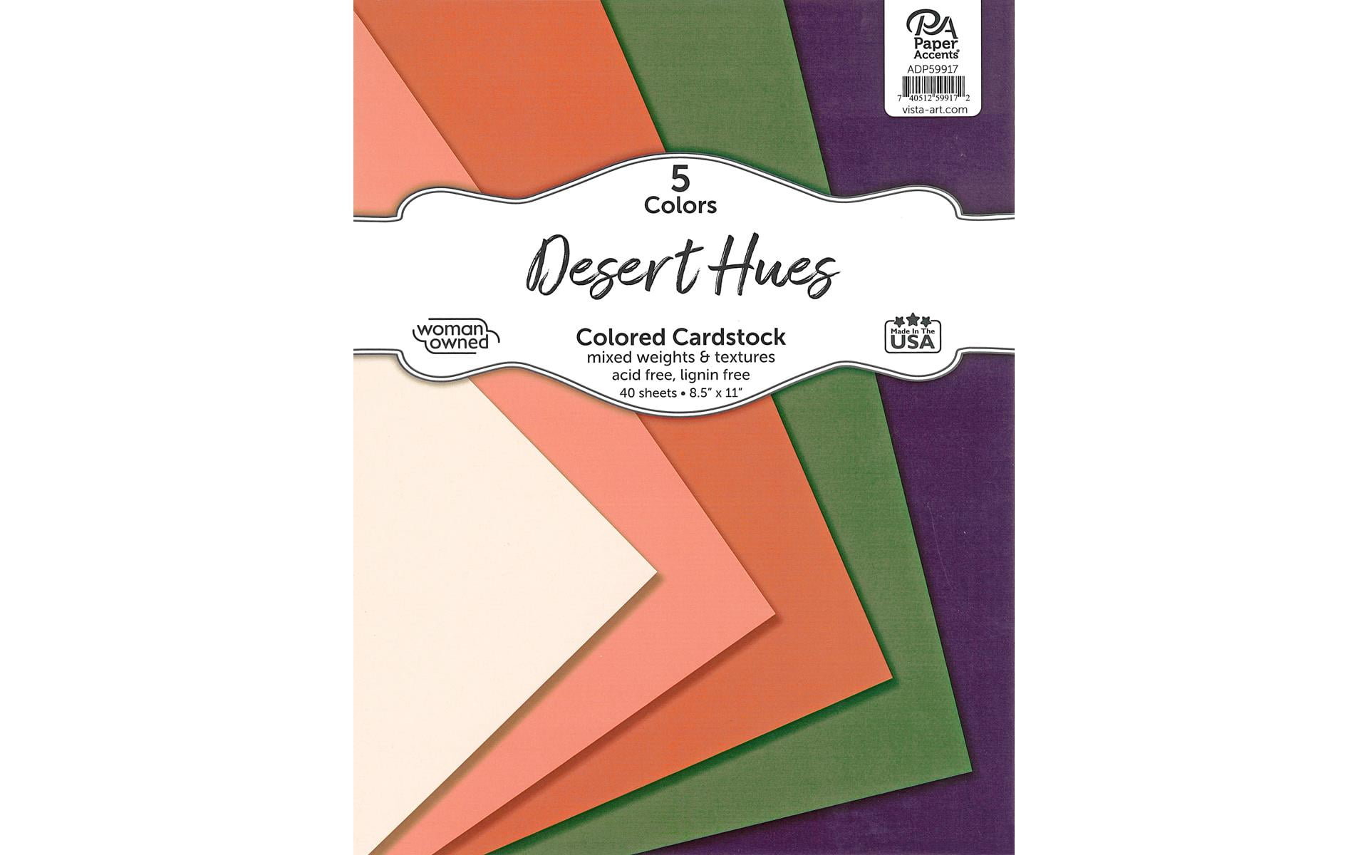 Accent Design Paper Accents Cardstock Variety Pack 8.5x11" 40 Sheets ...