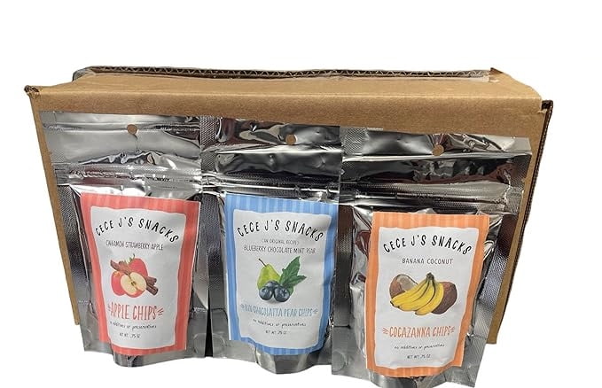 CeCe J's Snacks-24ct. Variety (8ct. CSA .75oz, 8ct. CC .75oz,8ct. BC ...