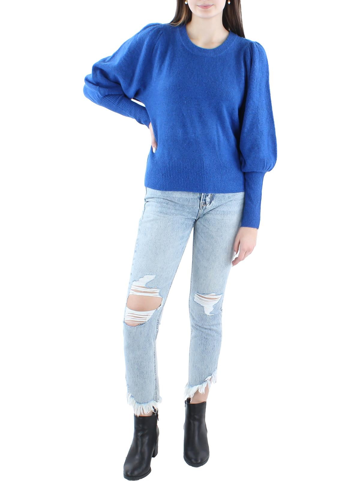 CeCe Womens Ribbed Puff Sleeve Pullover Sweater - Walmart.com