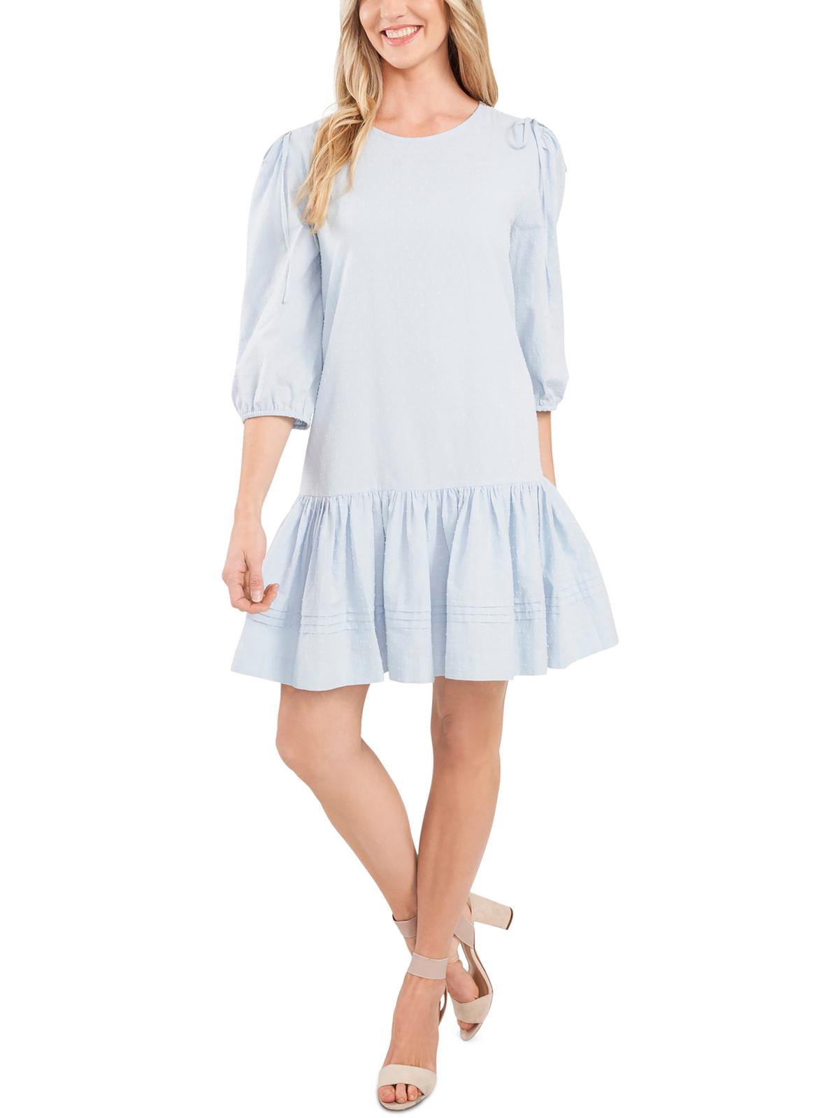 CeCe Womens Ruffled Mini Fit & Flare Dress - Walmart.com