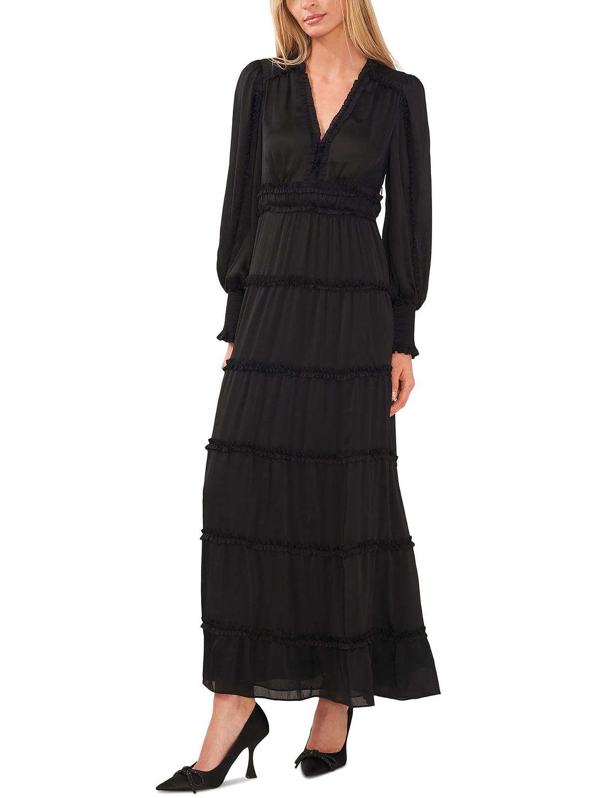 CeCe Womens Ruffled Long Maxi Dress - Walmart.com