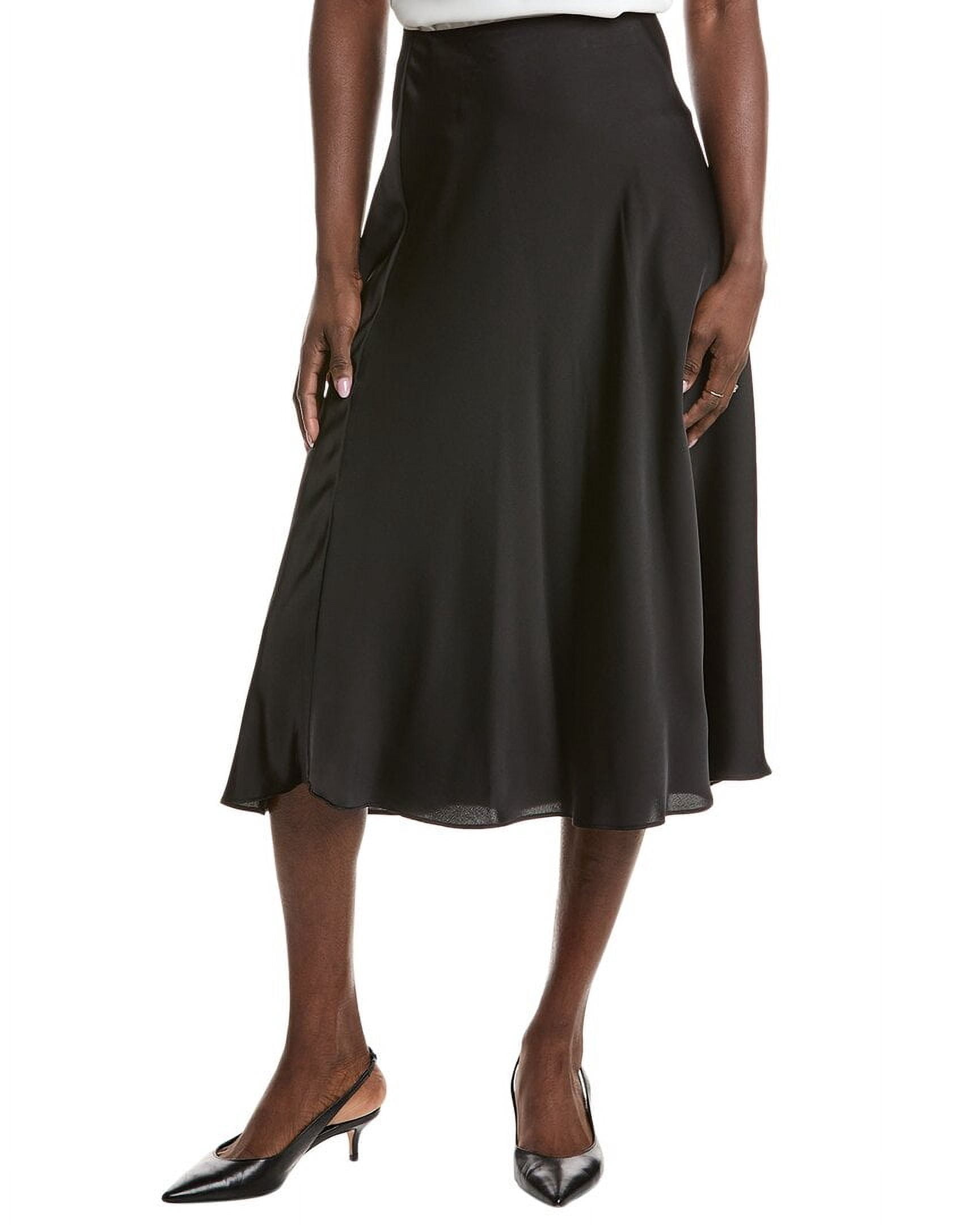 CeCe womens Bias Midi Skirt, s, Black - Walmart.com