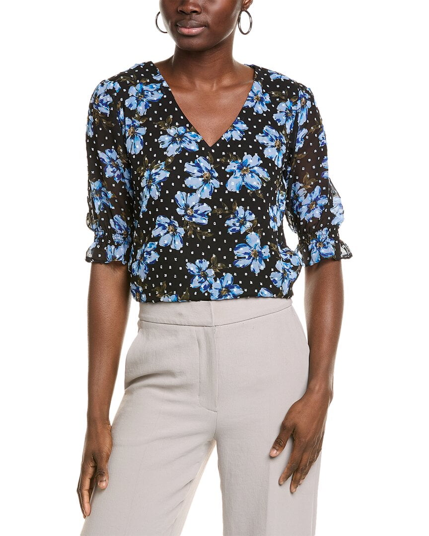 CeCe womens Blouse, XL, Blue - Walmart.com