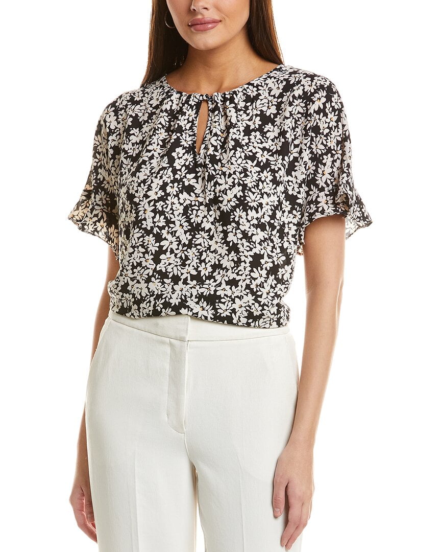 CeCe womens Boxy Blouse, XL, Black - Walmart.com