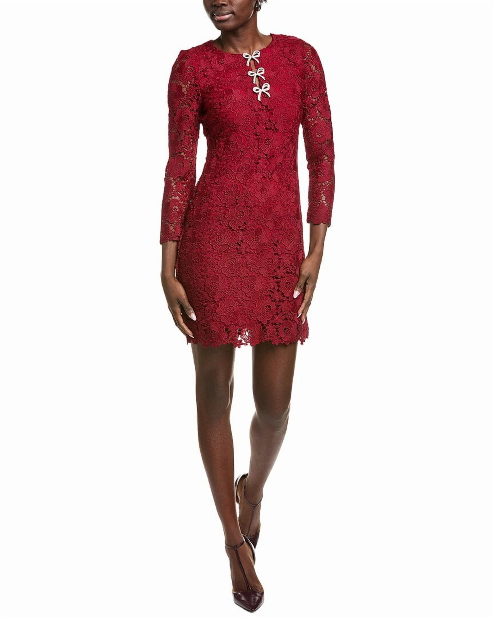 CeCe womens Floral Mini Dress, 4, Red - Walmart.com