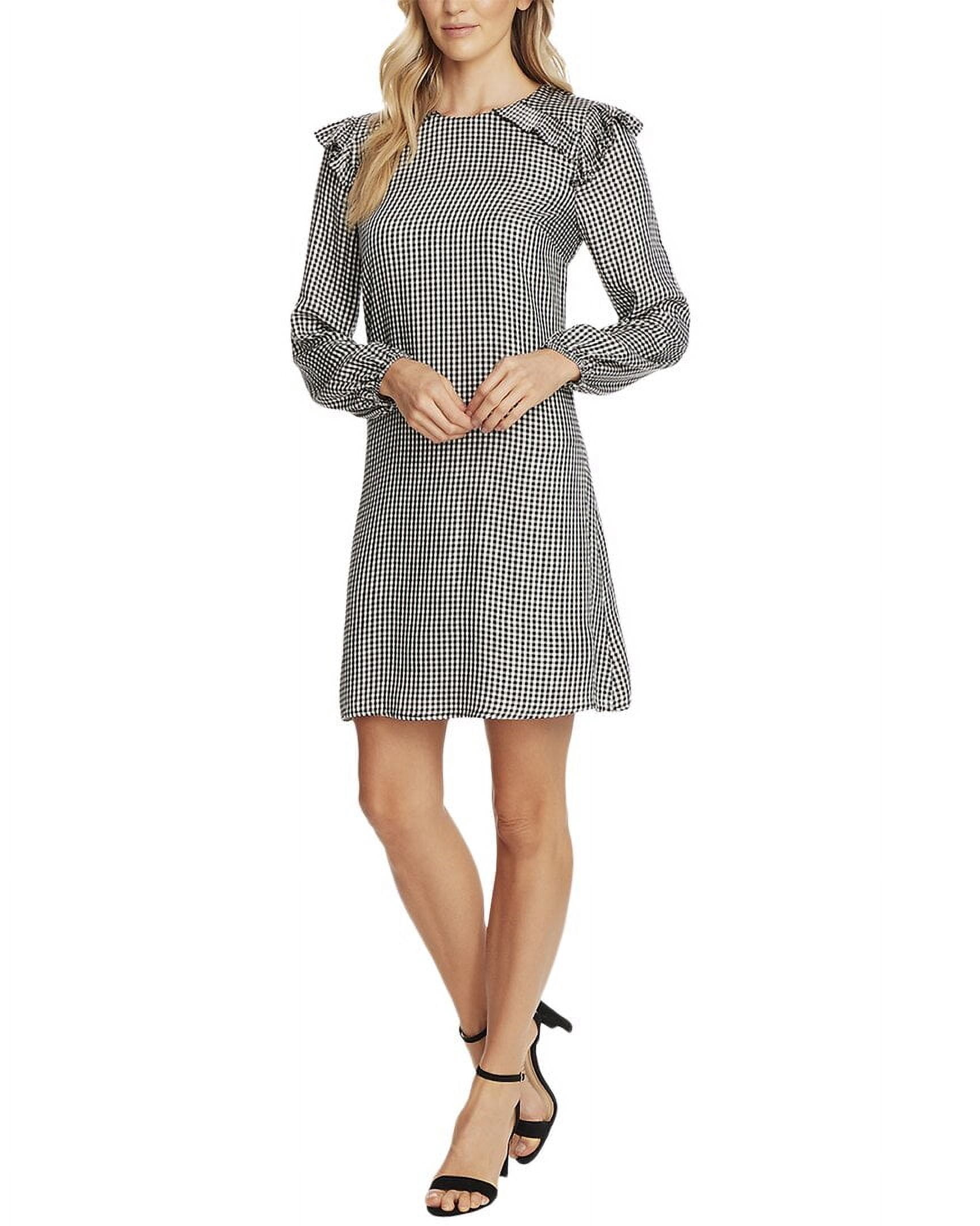 CeCe womens Gingham Pleated Dress, s - Walmart.com