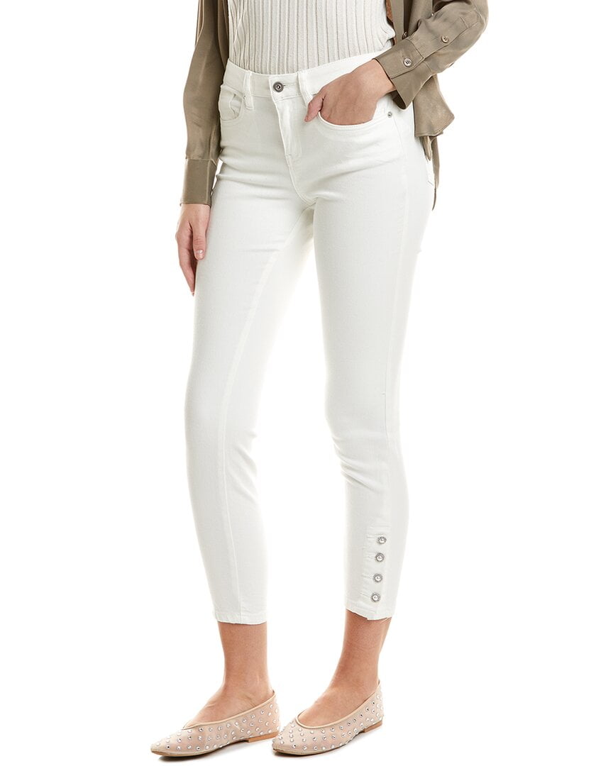 CeCe womens Pearl Trim Regular Fit Jean, 12, White - Walmart.com