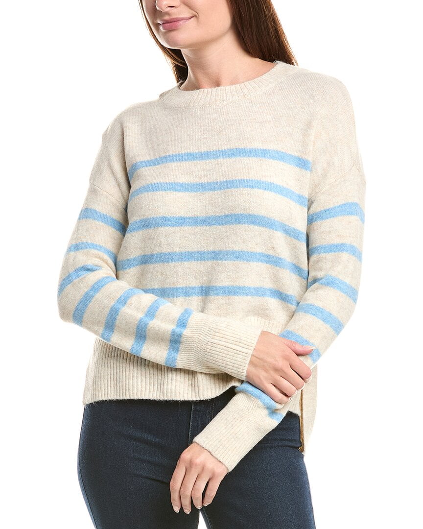 CeCe womens Placement Stripe Pullover Sweater, xs, Brown - Walmart.com