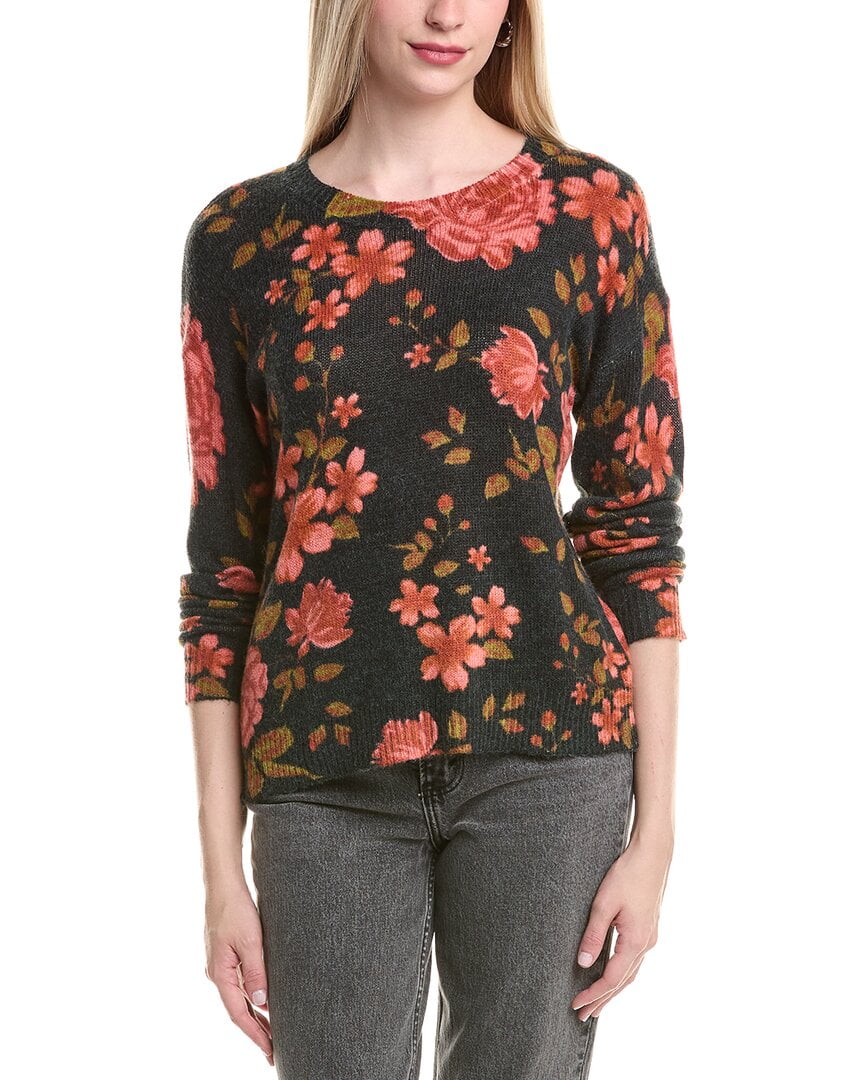 CeCe womens Printed Floral Wool-Blend Sweater, s, Black - Walmart.com