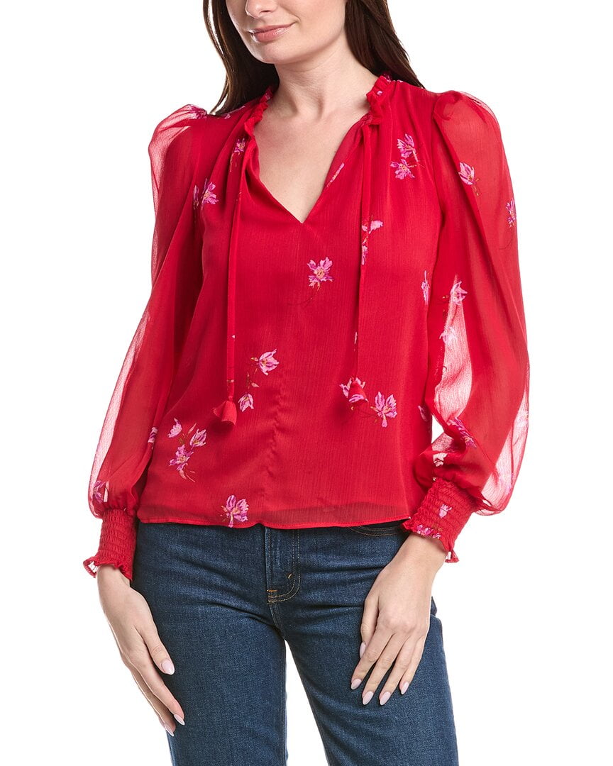 CeCe womens Ruffle Blouse, xs, Red - Walmart.com