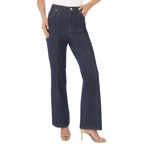 CeCe womens Wide Leg Cargo Pocket Jean, 10, Blue - Walmart.com