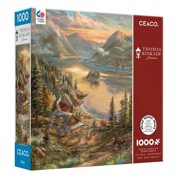 Ceaco 1000 Piece Lakeside Splendor Interlocking Jigsaw Puzzle - Walmart.com