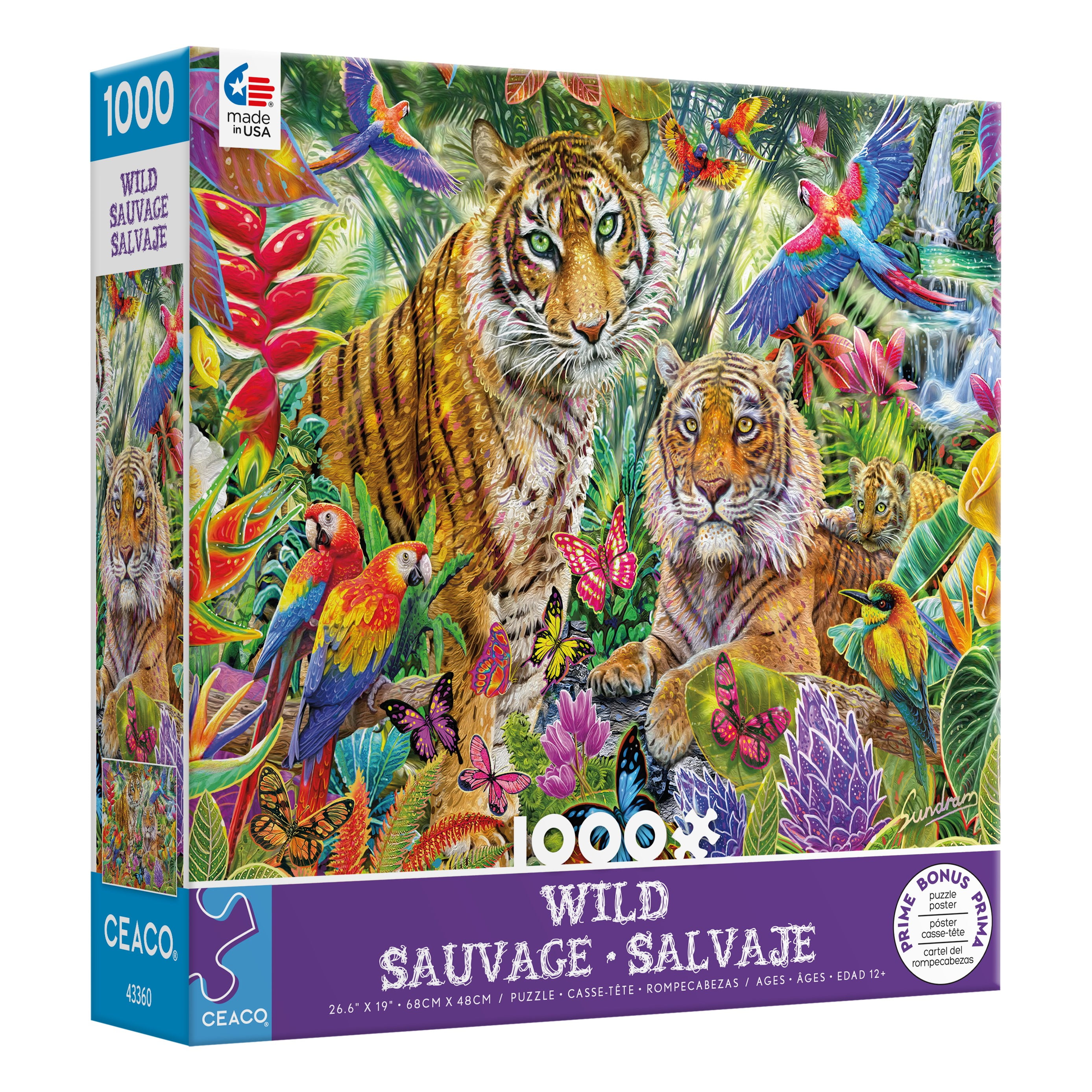Ceaco 1000 Piece Native Wild Jigsaw Puzzle - Colorful - Walmart.com