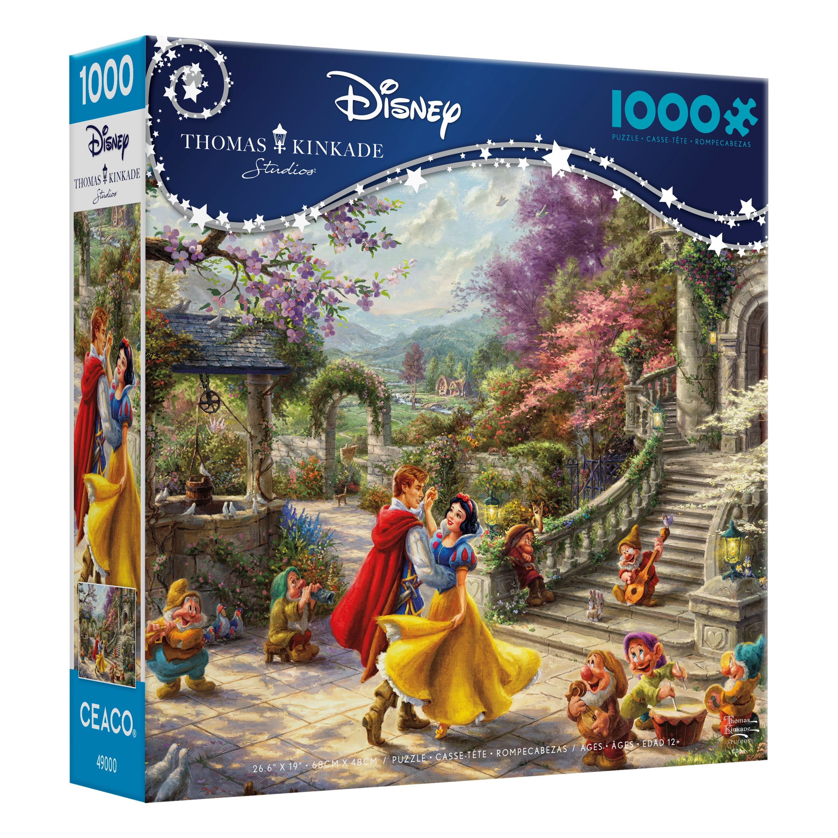 Ceaco 1000 Piece Snow White Dancing in the Sunlight Interlocking Jigsaw ...