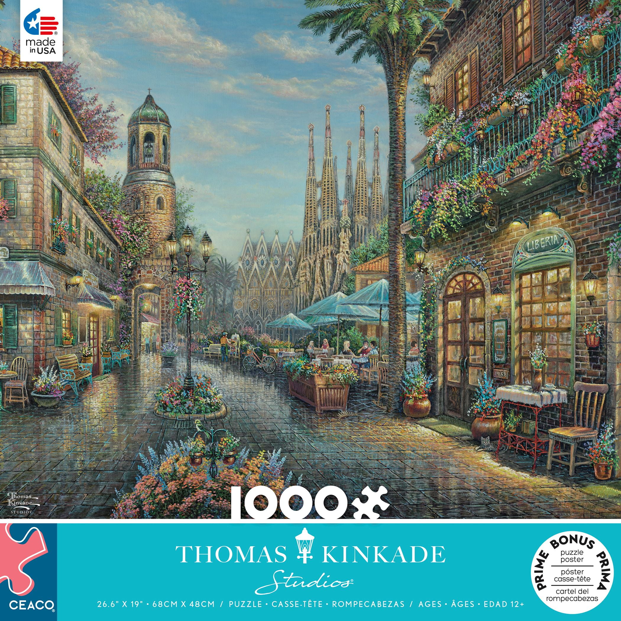 Ceaco 1000 Piece Spanish Café Interlocking Jigsaw Puzzle - Walmart.com